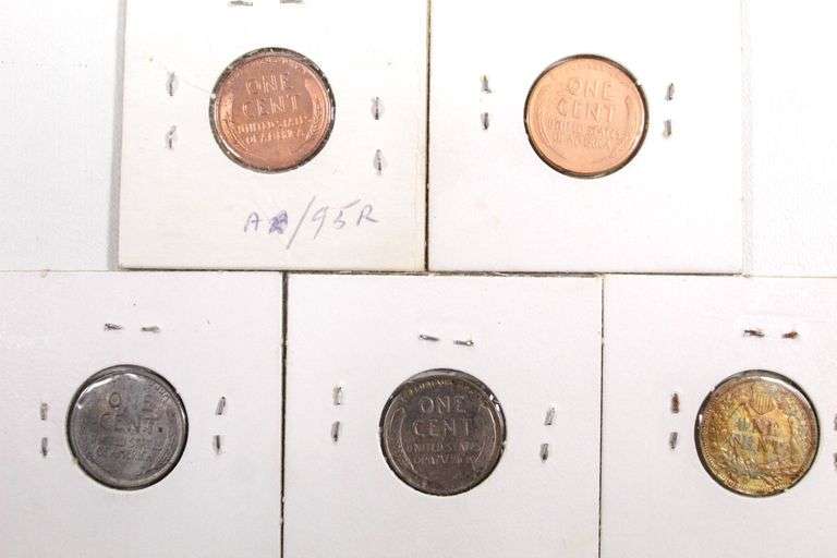 Plated US Pennies , 1905 Gold plated Indian Head Penny , 1943 and 1943 ...