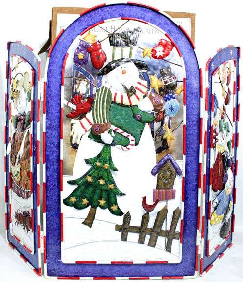 Metal Holiday Screen, Collector's Edition "Grandeur Noel" - Bunting ...