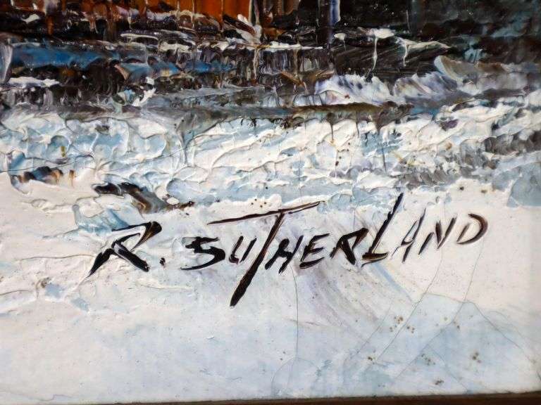 Winter Landscapes on Canvas by Robert Lewis Sutherland (R. Sutherland ...