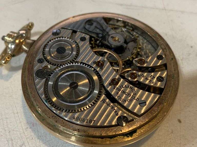 Illinois Railroad watch , Serial 4866187 , circa 1883 With 10k gold ...