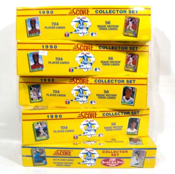 Score 1990 Baseball Collector Sets - Bunting Online Auctions