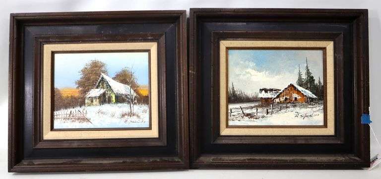 Winter Landscapes on Canvas by Robert Lewis Sutherland (R. Sutherland ...