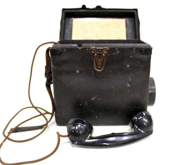 Antique Railroad Field Phone in Case with F3CW Handset - Paper ...