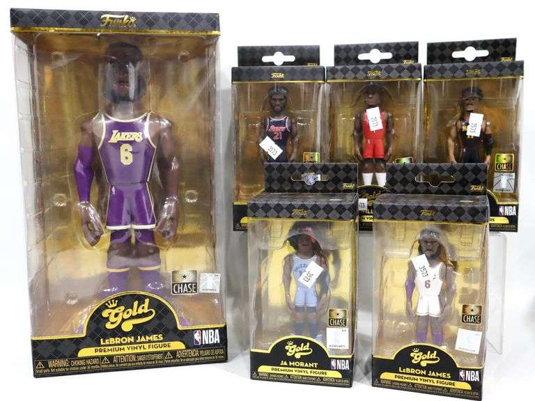 NBA Gold Premium Vinyl Figures Includes - LeBron James, Joel Embiid ...