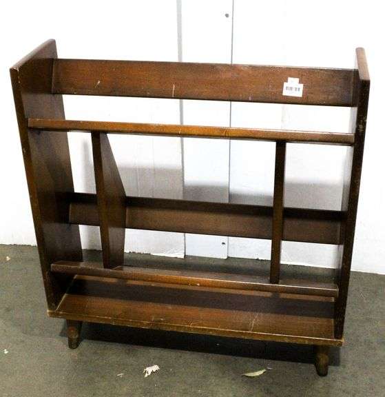 Vintage Library Book Cart - 28 x 26 x 8 - Bunting Online Auctions
