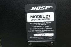 Bose Model 21 Speaker System (Pair) - Bunting Online Auctions