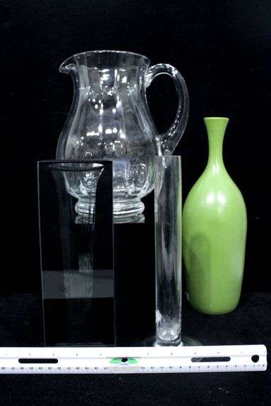 *Undated Description* - Tiffany & Co. Clear Glass Pitcher , Crate ...
