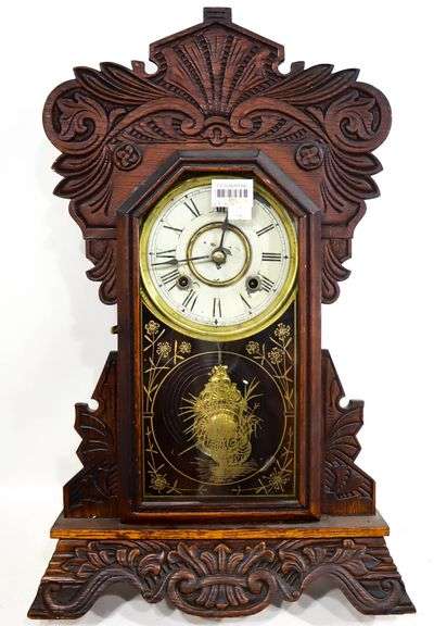 Vintage New Haven Clock Co. Pendulum Mantel Clock - Bunting Online Auctions