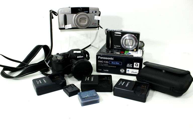Panasonic Lumix DMC-ZS8 Compact Megazoom Camera - and - Canon Z135 ...