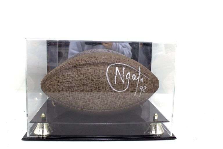 Haloti Ngata Baltimore Ravens Autographed Football - See consignor note ...