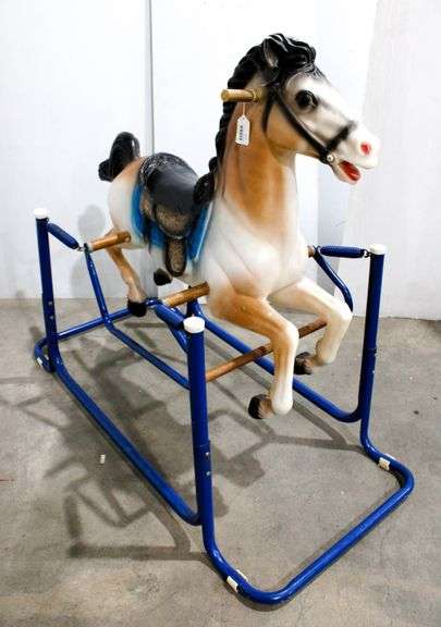 "Wonder Horse" - Vintage Spring Rocking Horse Toy - 42 x 48 x 23 ...