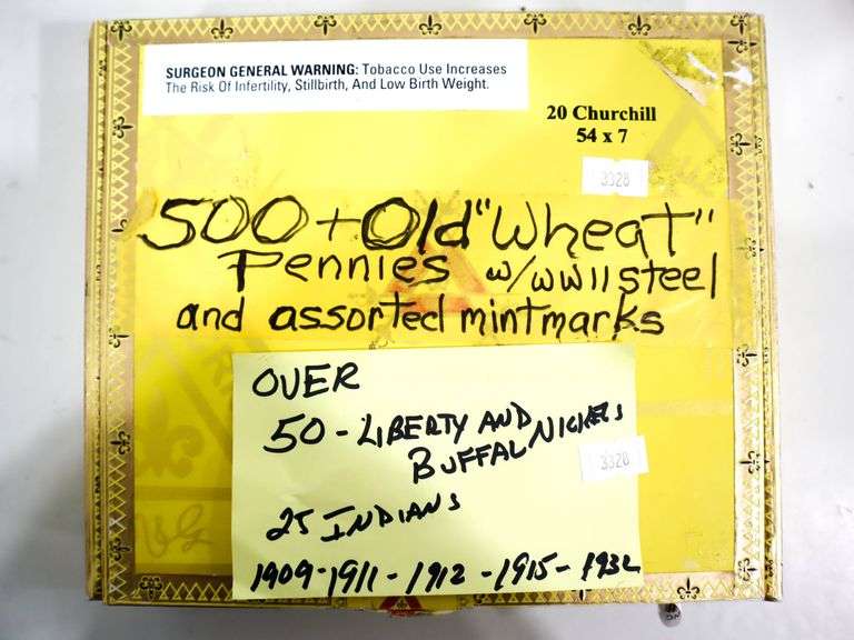 500+ Wheat Pennies (1909, 1911, 1912, 1915, 1932, some WWII Steel, and ...