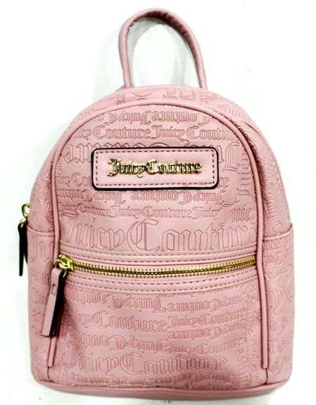 Juicy Couture Signature Pink Backpack - Bunting Online Auctions