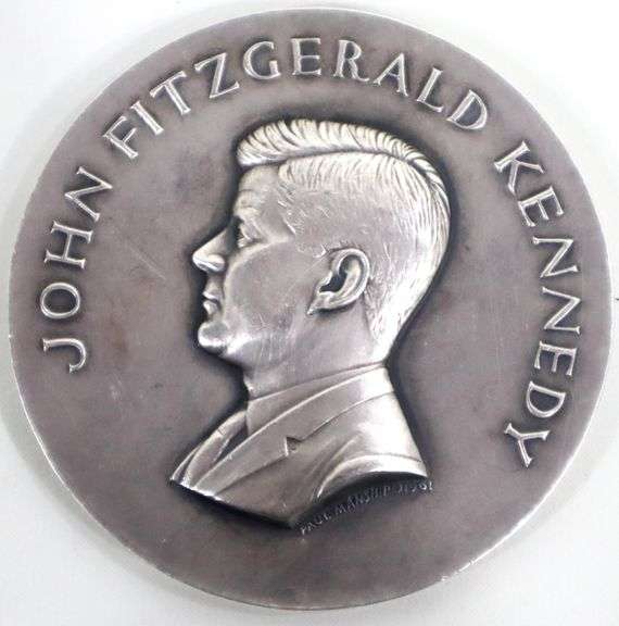 Kennedy Inaugural medal 1961 , JFK .999 Silver , 174 G - Bunting Online ...