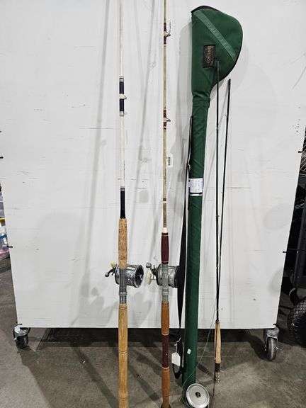 Fishing Rods and Reels - Includes: Cortland Fly Fishing Pole with Case ...