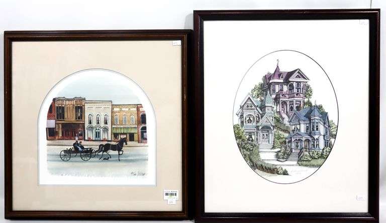 Signed and Dated 8/4/91 Victorian Architecture by Debbie Patrick - and ...