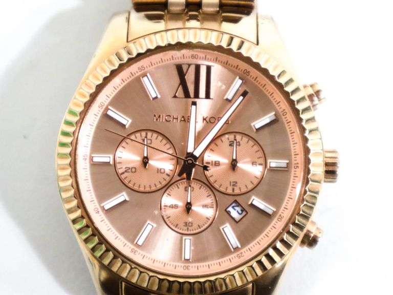 Michael Kors All Stainless Steel 252311 10 ATM MK-8319 CE Watch ...