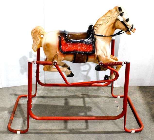 "Wonder Horse" - Vintage Spring Rocking Horse Toy - 40 x 48 x 23 ...
