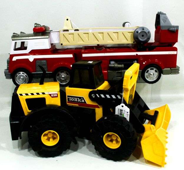 Tonka 838 Yellow Construction Front End Loader Truck Metal & Plastic ...
