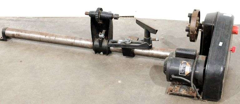 12" Wood Lathe By Ohio Forge with motor. - Bunting Online Auctions