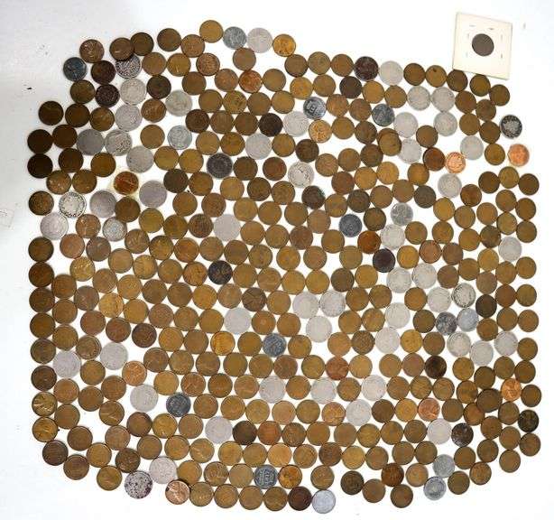Over 500 Wheat Pennies (1911-1913, 1915, 1918, 1932-3), 25 Indian Head ...