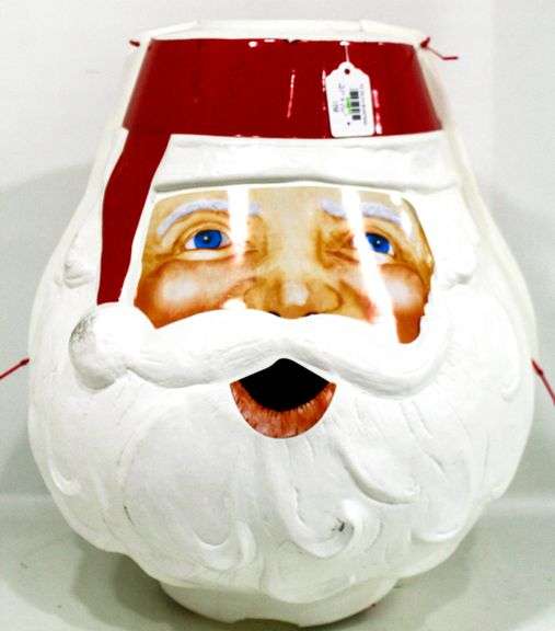 Vintage Santa Lamp Post Light Cover - 21 x 16 - Bunting Online Auctions