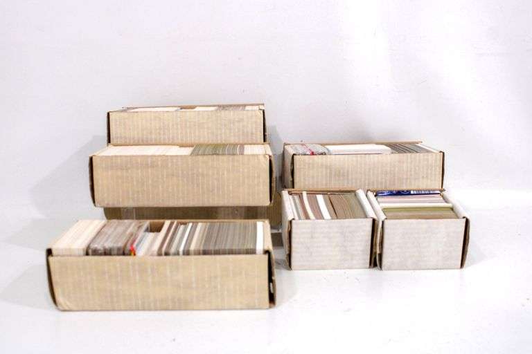 Large Collection of Sports Trading Cards - Multiple Boxes - Bunting ...