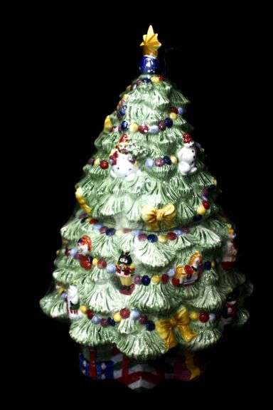 Christopher Radko Traditions "Holiday Celebration" Cookie Jar - 15 x 10 ...