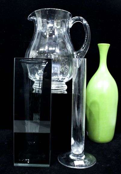 *Undated Description* - Tiffany & Co. Clear Glass Pitcher , Crate ...