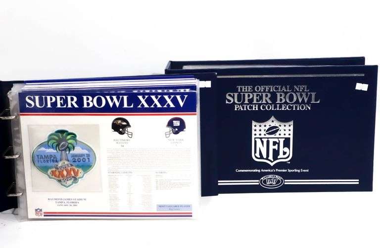 Official NFL Super Bowl Patch Collection Books - First Book Starts at ...