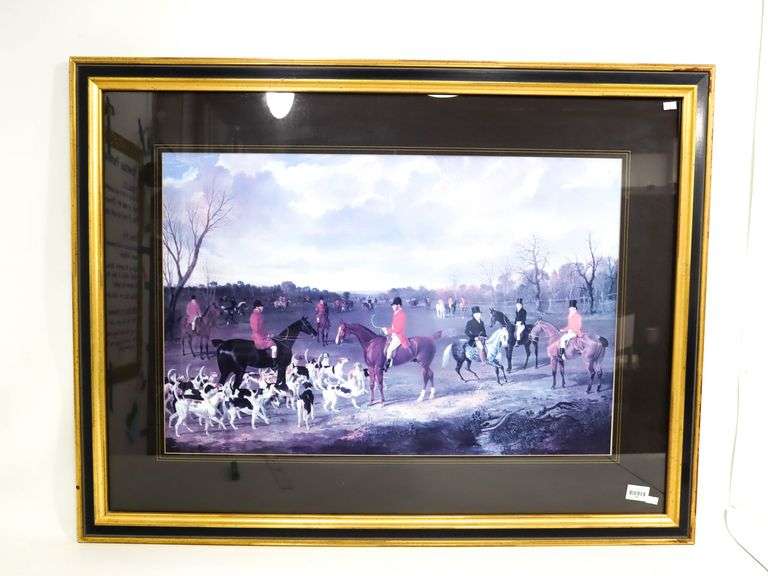 The Meet at the East Suffolk Hounds at Chippenham Park by John ...