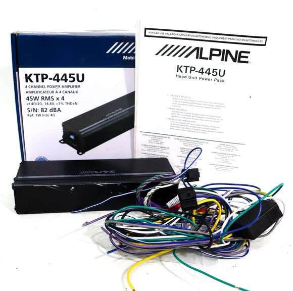 Alpine KTP-445U 4-Channel Power Amplifier - Bunting Online Auctions