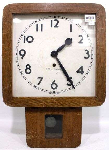 Seth Thomas Vintage Wall Clock. Equipped with Nol 4151 8 Day Pendulum ...