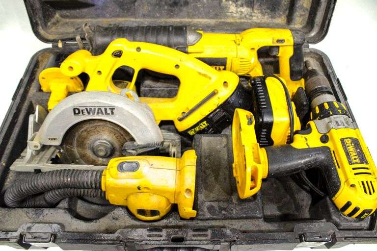 Dewalt XRP 18-Volt Cordless 4 Tool Combo Kit Drill , Saw , RECIP ...