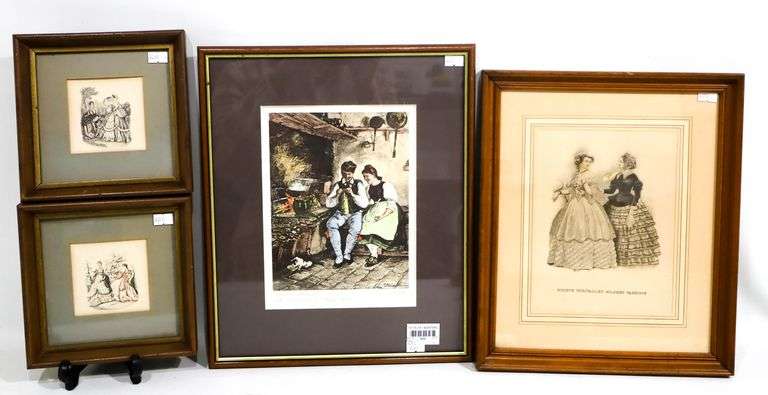 Very Nice Collection of Vintage Fashion Art and More - Bunting Online ...