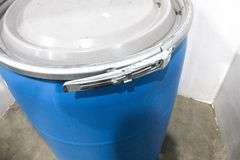 Container International Blue Plastic Open Head Drum - Lever Lock Ring ...