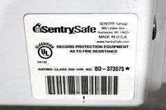 Sentry Safe One Shelf and Combination Dial entry - Bunting Online Auctions