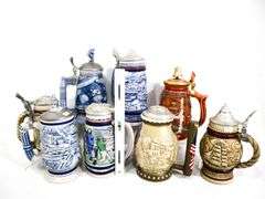 Vintage Avon Collectible Beer Steins - Bunting Online Auctions