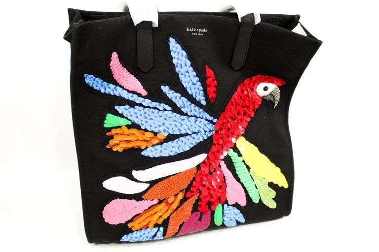 Kate Spade New York Parrot Embellished Extra Large North South Tote ...