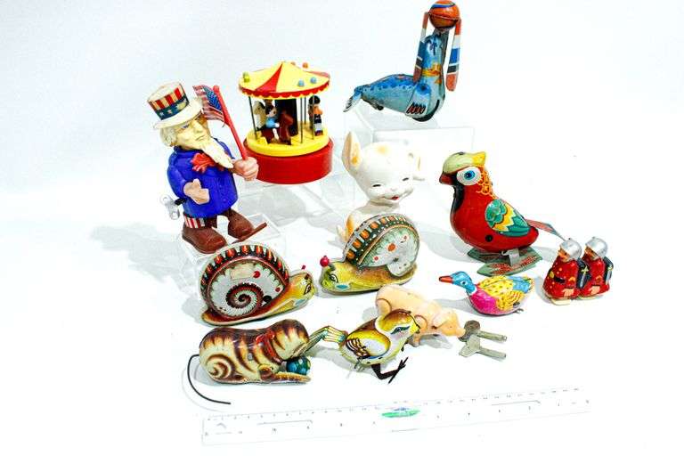 Vintage Windup / Clockwork Tin Toys Collection - Includes: 1960s Tin ...