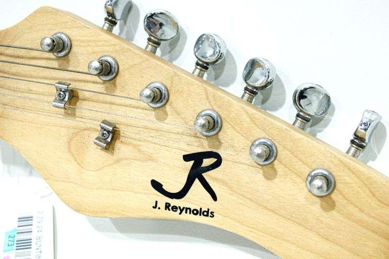 J Reynolds Electric Guitar Black Rock Band Six String Guitar - Bunting ...