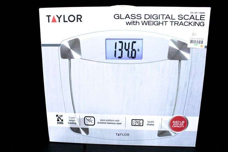 Taylor Glass Digital Scale with Weight Tracking T8 - Bunting Online ...