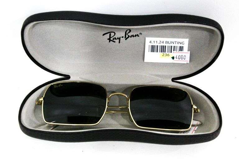 Ray-Ban RB1969 Sunglasses and case. Non-prescription. RB Engraved into ...