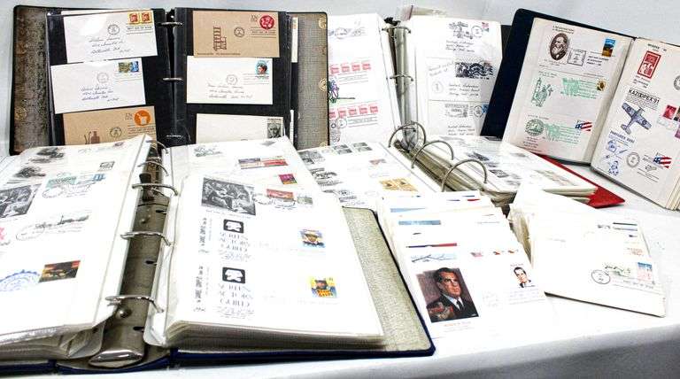 Large Stamp Collection - Multiple Albums of Stamps - Bunting Online ...