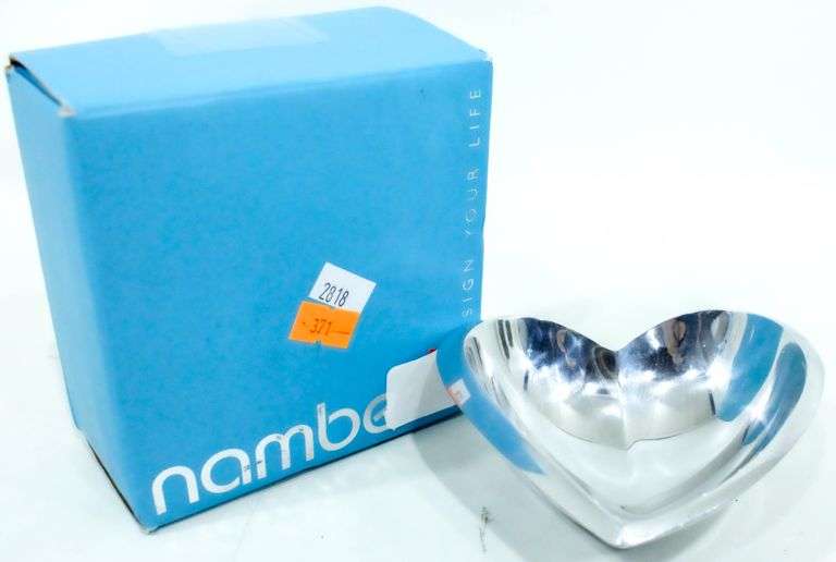 Nambé MT0810 Ca. 2015 Amore (Heart-Shape) Small Bowl with Box - Bunting ...