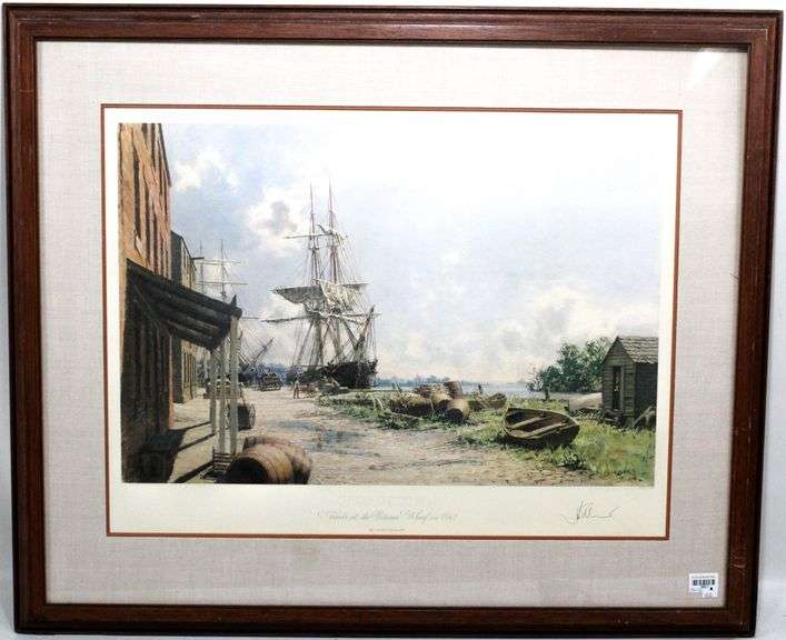 "'Georgetown' Vessels at the Potomac Wharf in 1842" by John Stobart Ca ...
