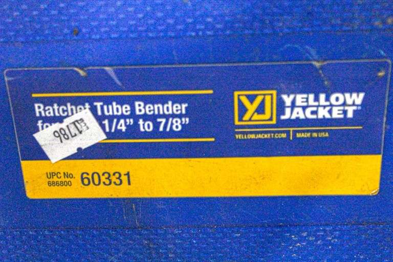 Yellow Jacket Rachet Tube Bender Model 60331 with Case - Bunting Online ...