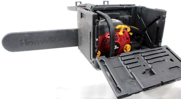Homelite 33cc Chainsaw with Case - Bunting Online Auctions
