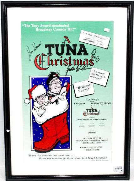 "A Tuna Christmas" Autographed Billboard / Poster - Broadway Theater ...