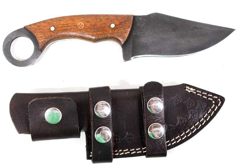 Premium Utility Knife Hunting Knife with Sheath - Bunting Online Auctions